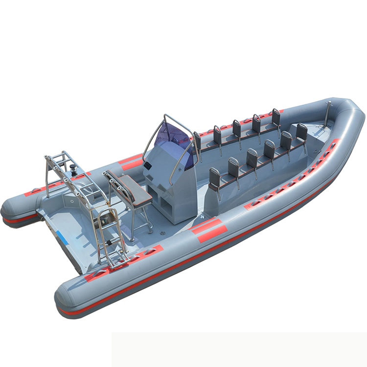 RIB Fiberglass Rigid Hull Inflatable Fishing Boat for Sale