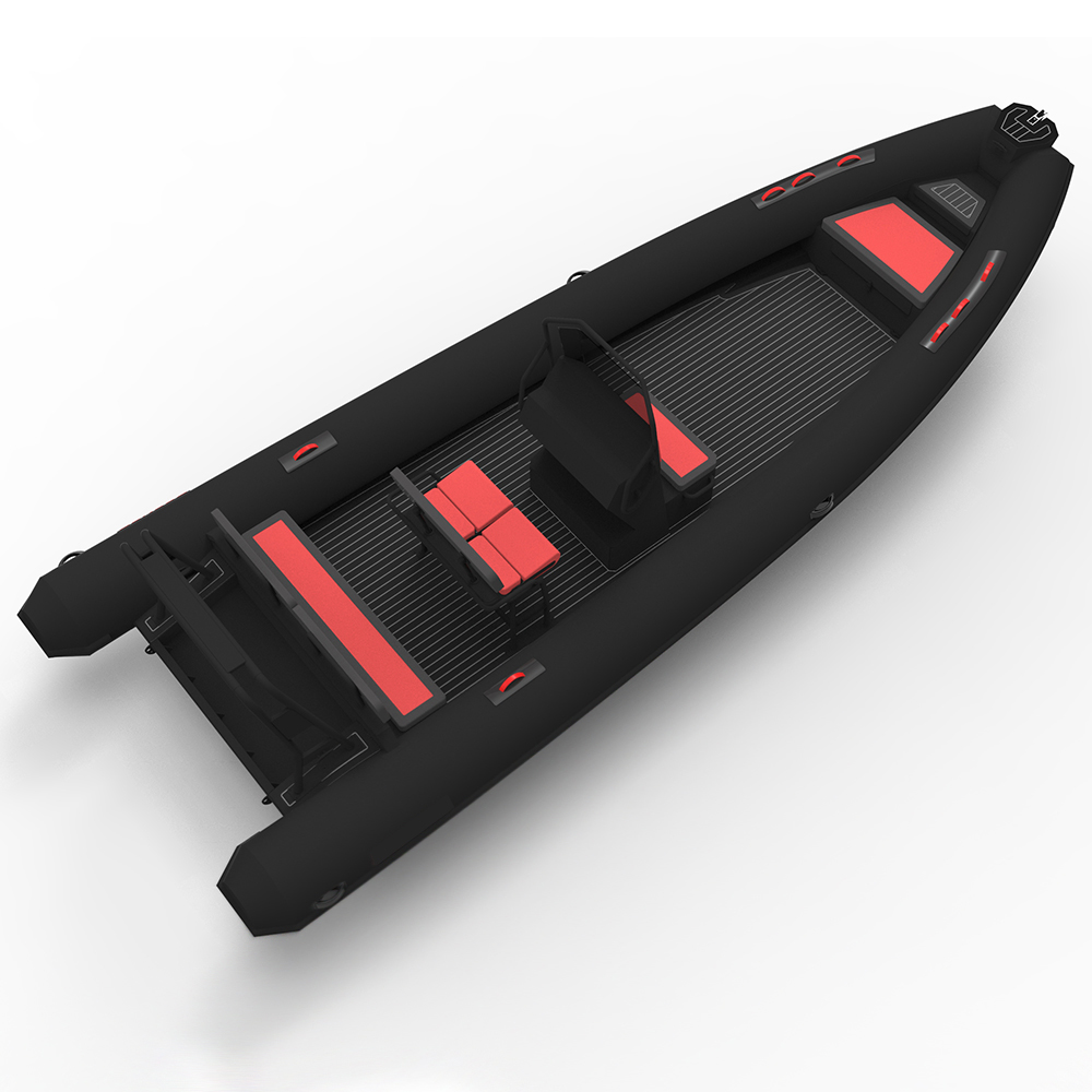 760 Speed Police 7.6m Patrol Aluminum Hull Hypalon Inflatable Rib Boat