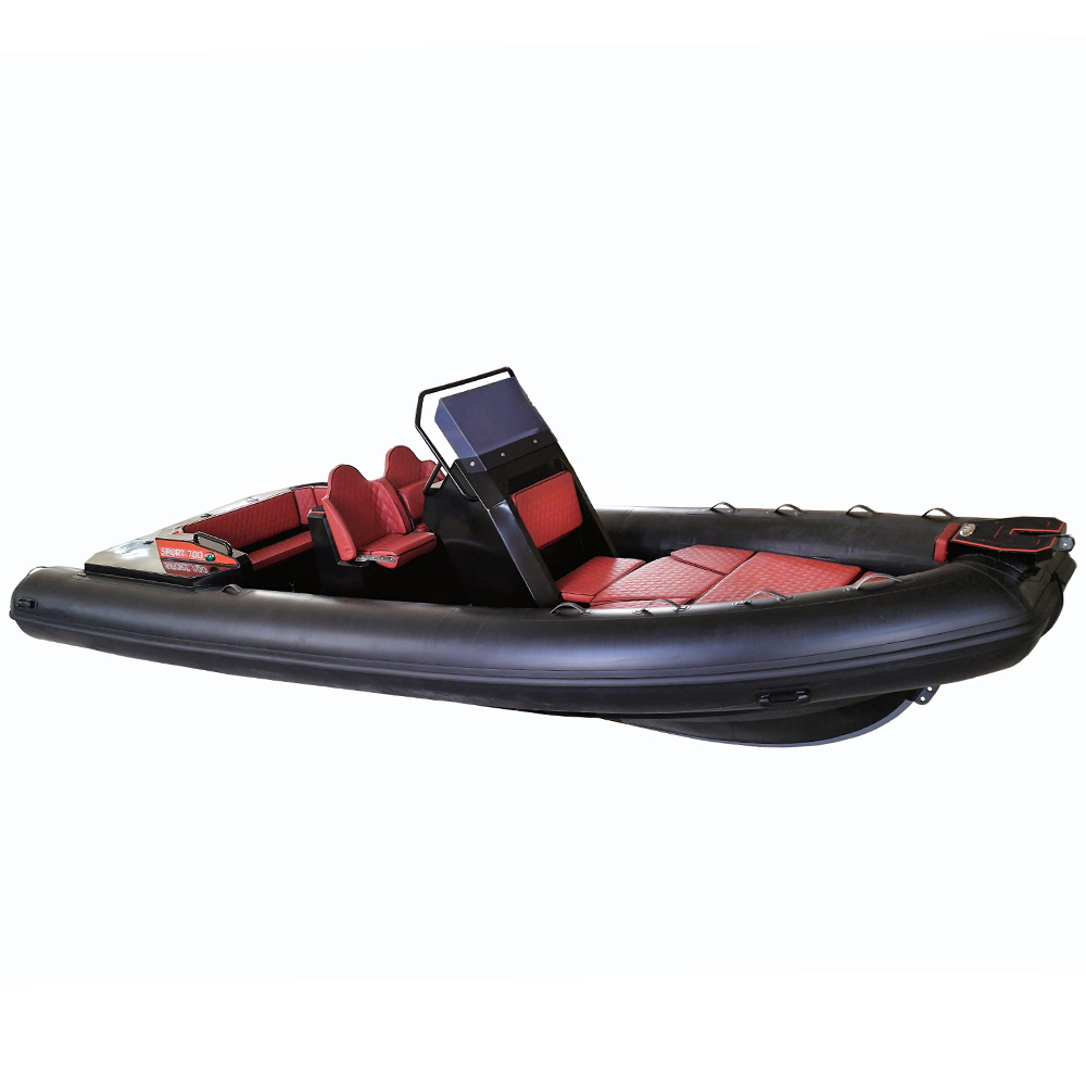 Luxury Yachts Inflatable aluminum RIB Boat With Outboard Motor